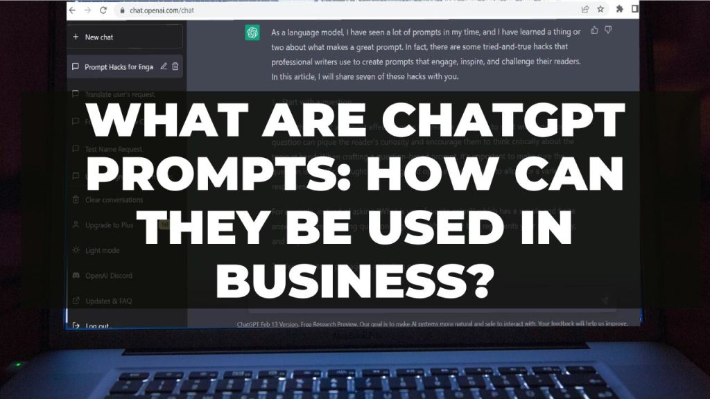 What are ChatGPT prompts: How can they be used in business? – SKFREELANCERS